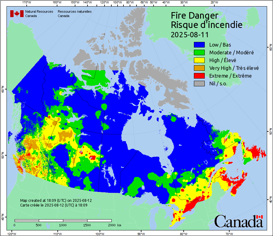 Canadian Wildland Fire Information System | Fire Weather Maps